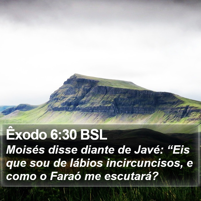 Êxodo 6 Bible Images - Êxodo Chapter 6 BSL Bible Verse Pictures