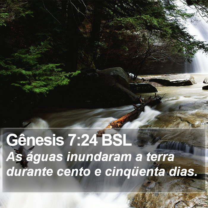 Gênesis 7 Bible Images - Gênesis Chapter 7 BSL Bible Verse Pictures