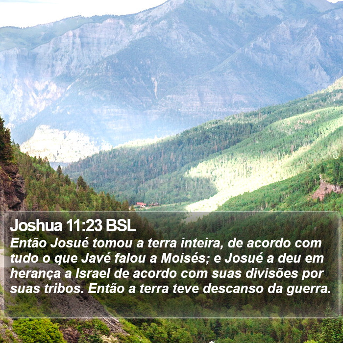 Joshua 11 Bible Images - Joshua Chapter 11 BSL Bible Verse Pictures