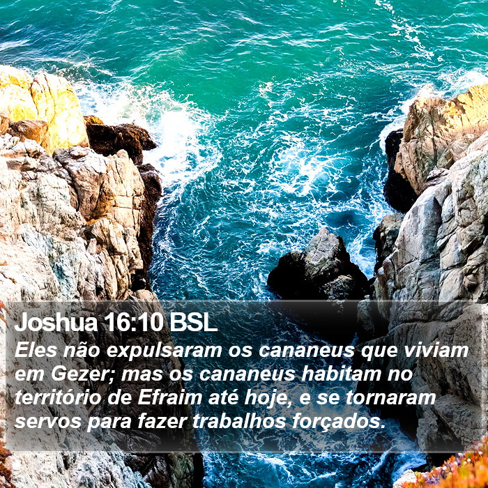Joshua 16 Bible Images - Joshua Chapter 16 BSL Bible Verse Pictures